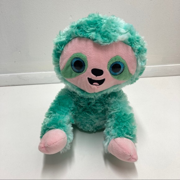 Toys | Spark Create Imagine Green Sloth Sparkle Eyes Plush | Poshmark